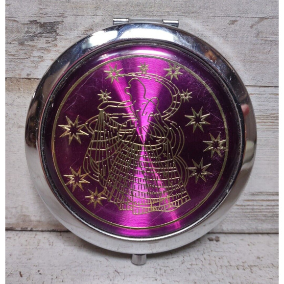 Disney | Bath | Disney Cinderella Purple Silver Gold Tone Makeup Purse ...